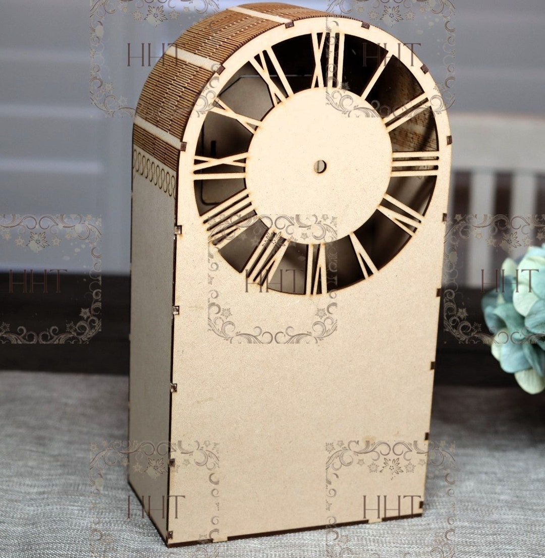 Laser Cut, MDF, Mantle Clock, Buildable Kit, Base, Blank, Canvas ...