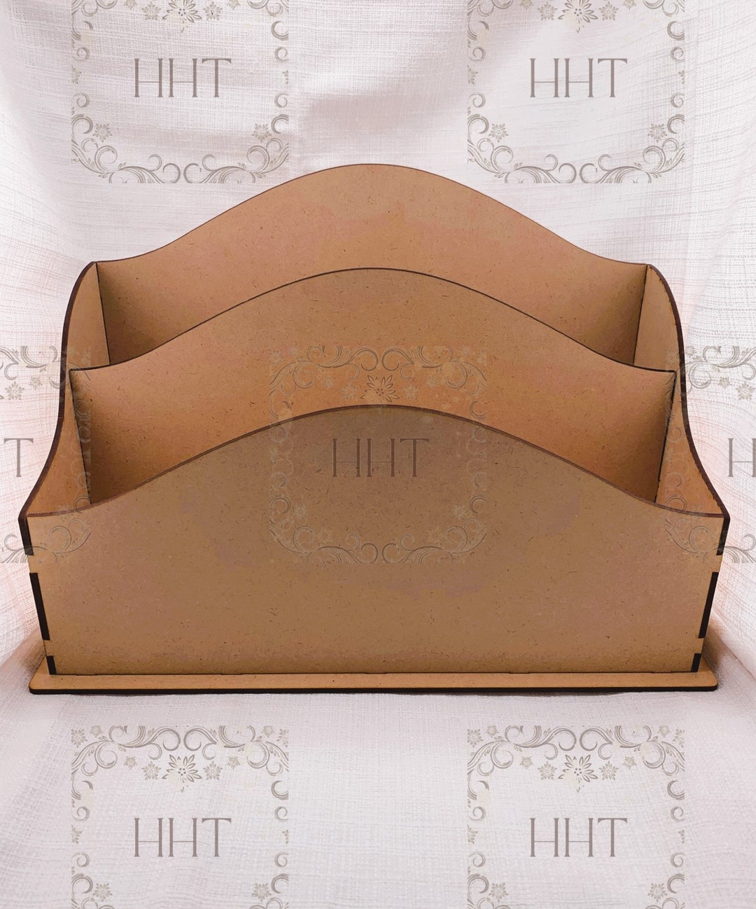 Laser Cut, MDF, Desk Organizer, Craft, Base, Blank, Canvas, Decoupage ...