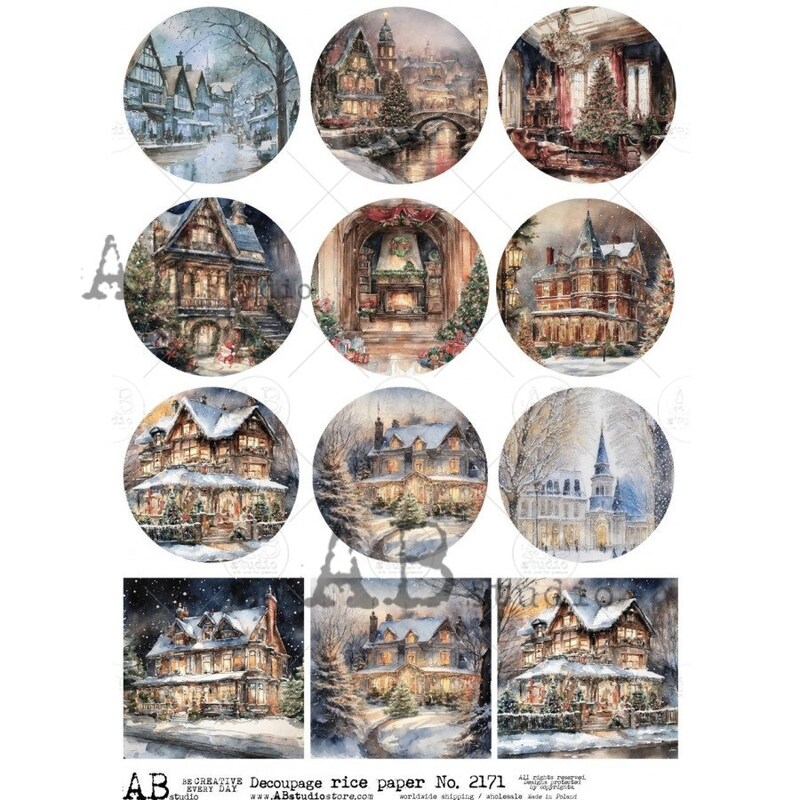 Decoupage Christmas - Etsy