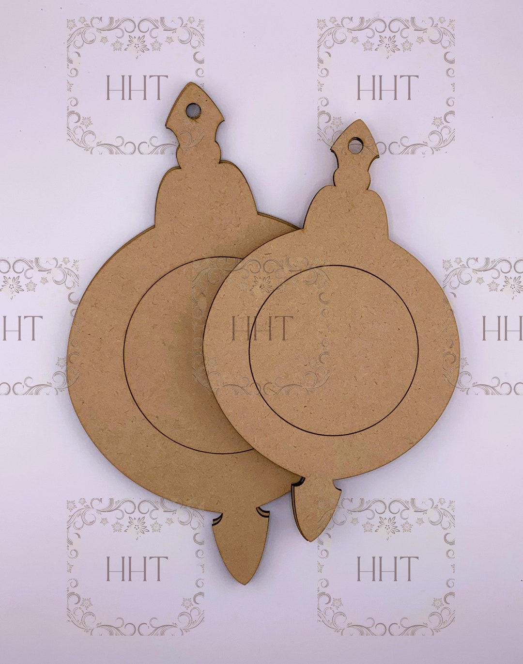 Laser Cut, MDF, Vintage Style, Christmas, Pendant, Ornament, Base ...