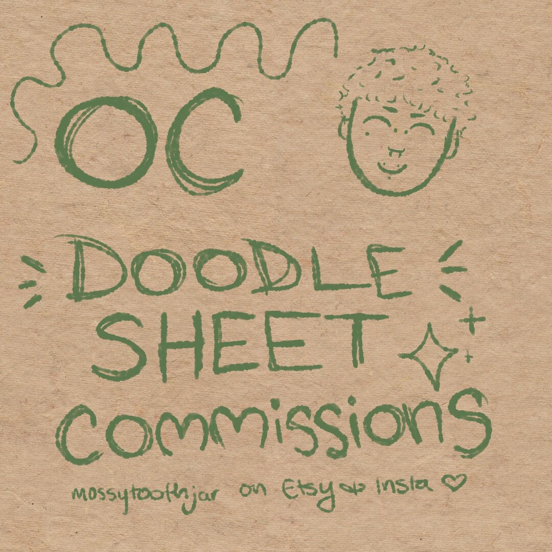 OC DOODLE SHEET!! Physical or Digital :) - Etsy
