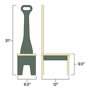 Step Stool With Long Handle | Handcrafted and Colorful | Great for Kids ...