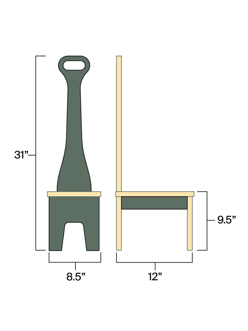 Step Stool With Long Handle | Handcrafted and Colorful | Great for Kids ...