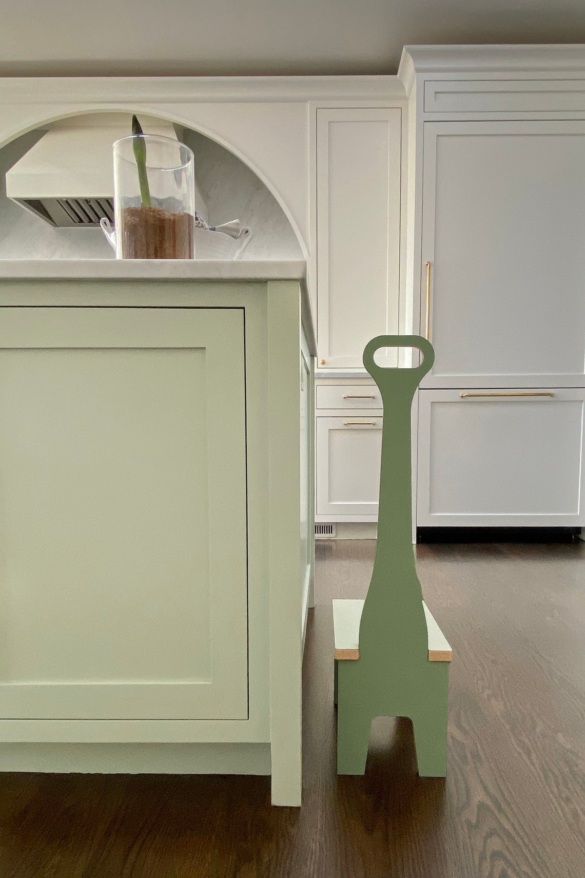 Step Stool With Long Handle | Handcrafted and Colorful | Great for Kids ...