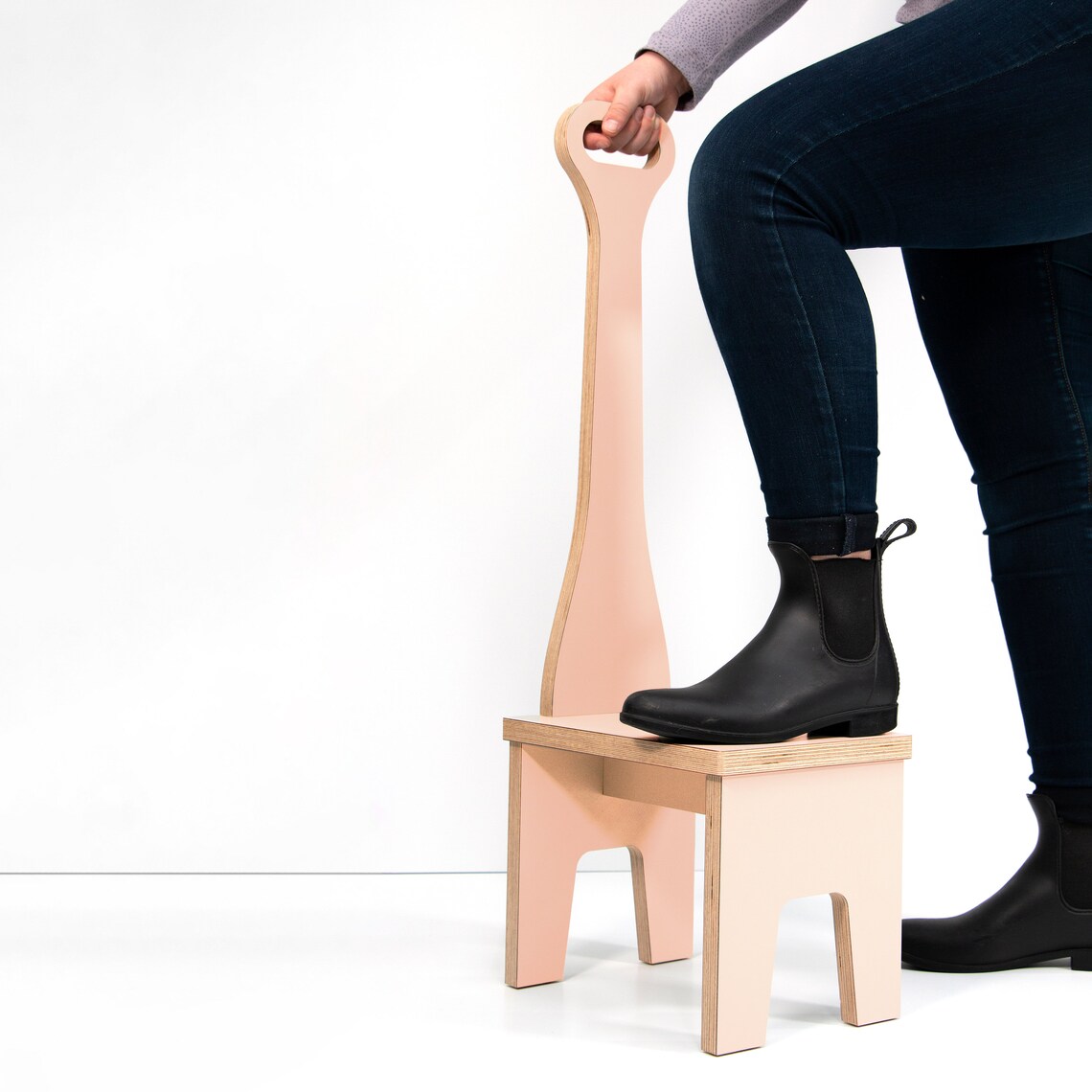 Step Stool With Long Handle | Handcrafted and Colorful | Great for Kids ...