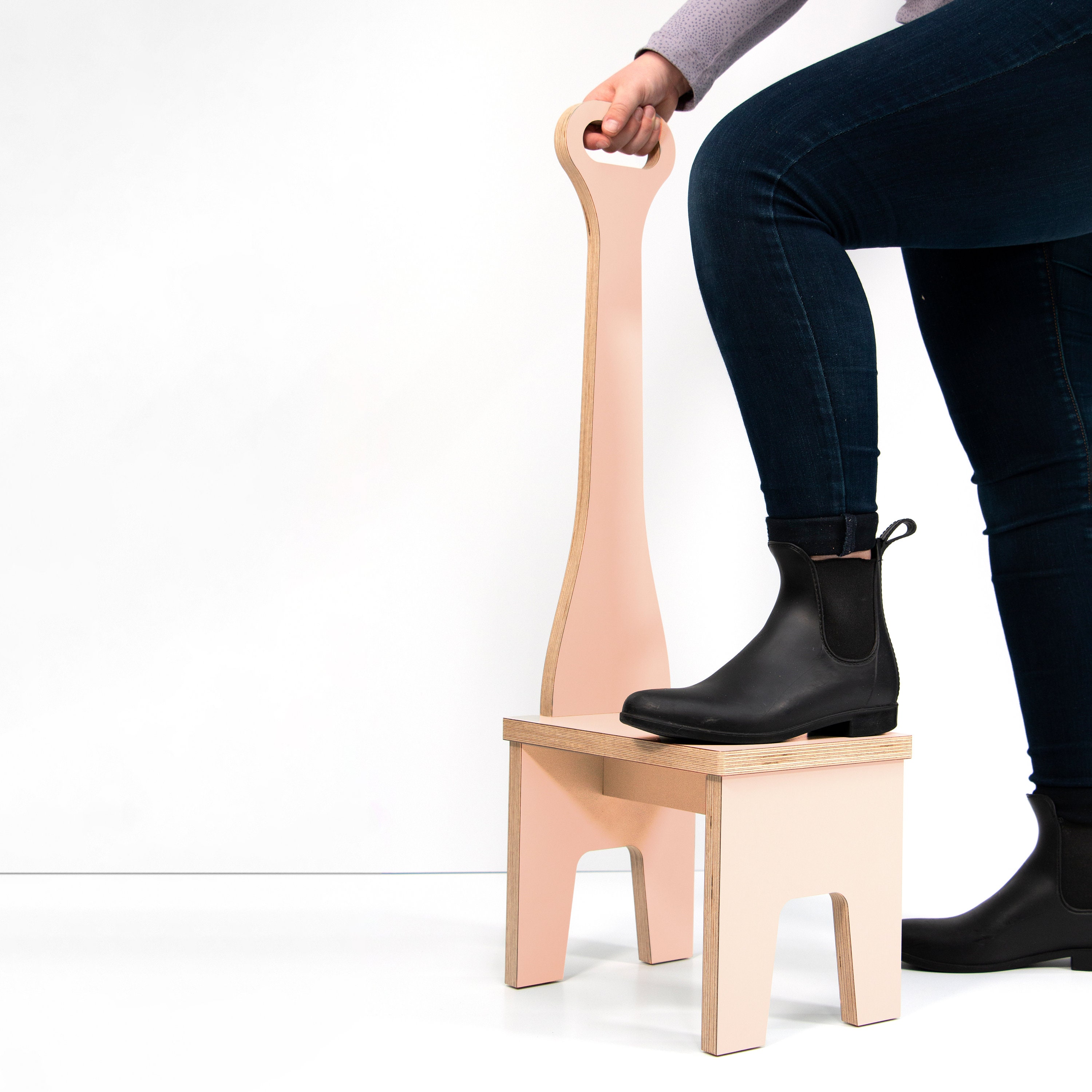 Step Stool With Long Handle | Handcrafted and Colorful | Great for Kids ...