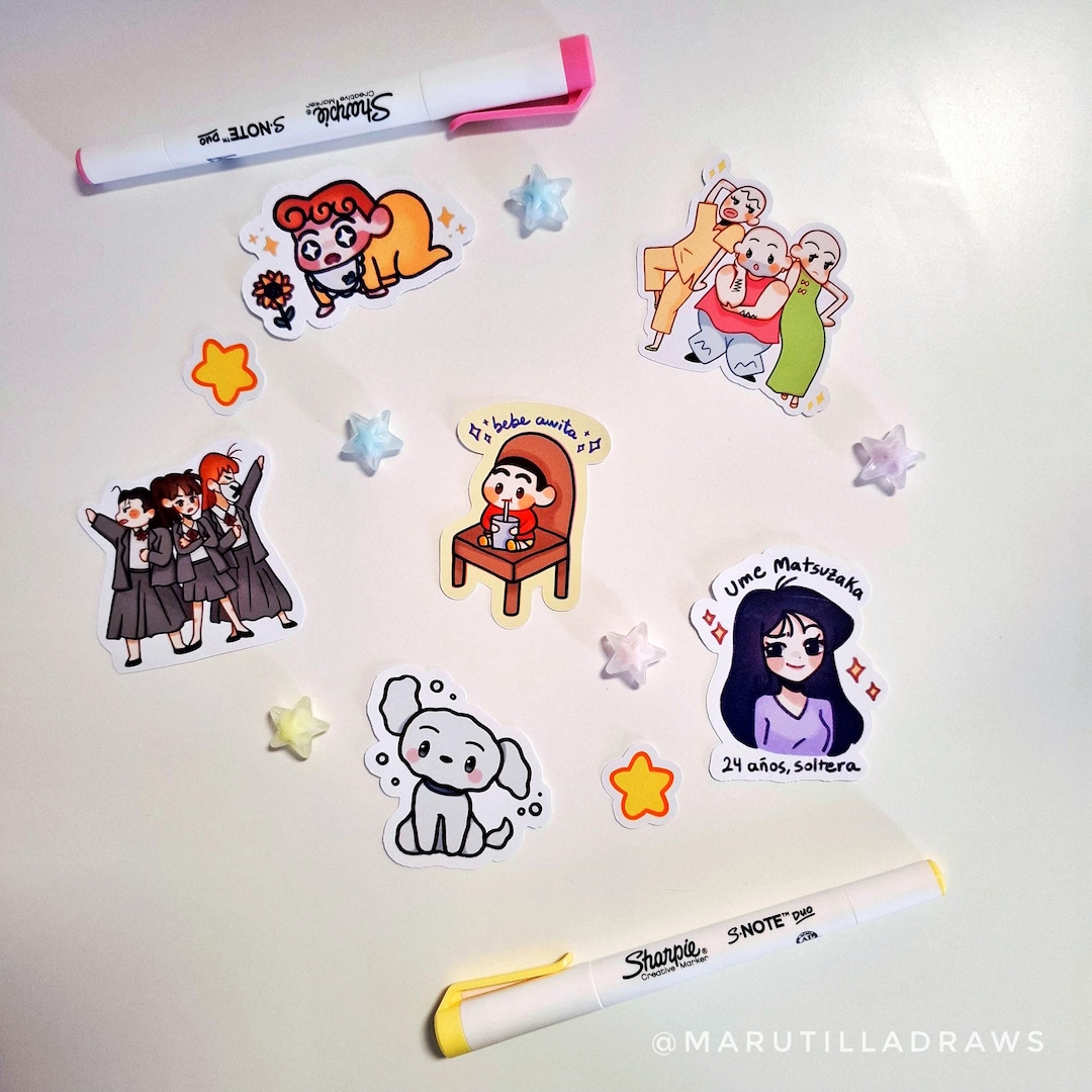 Shin Chan Sticker Pack – Glossy Anime Stickers - Etsy