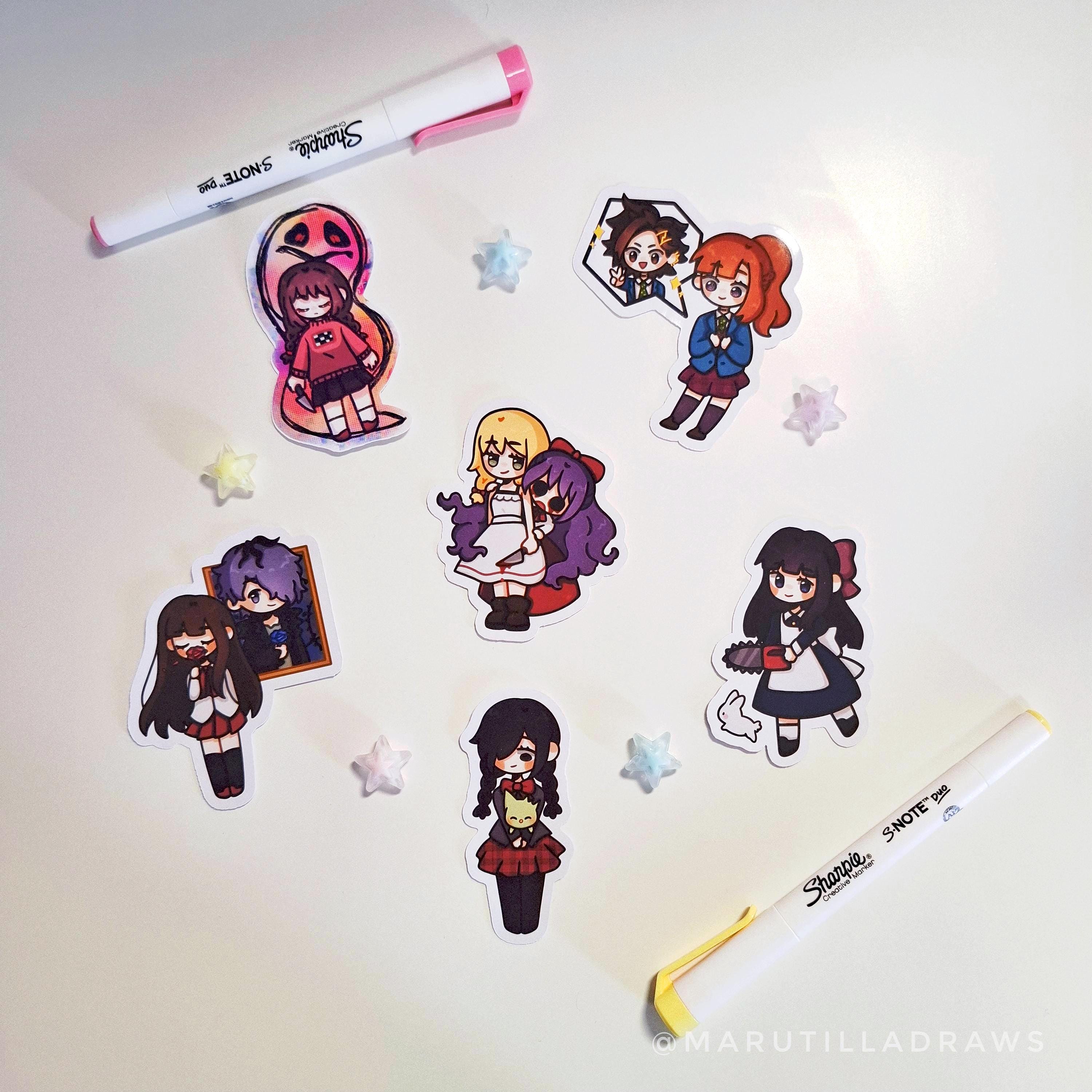 RPG Horror Game Stickers - Mad Father, Mogeko Castle, Witch's House, Ib ...