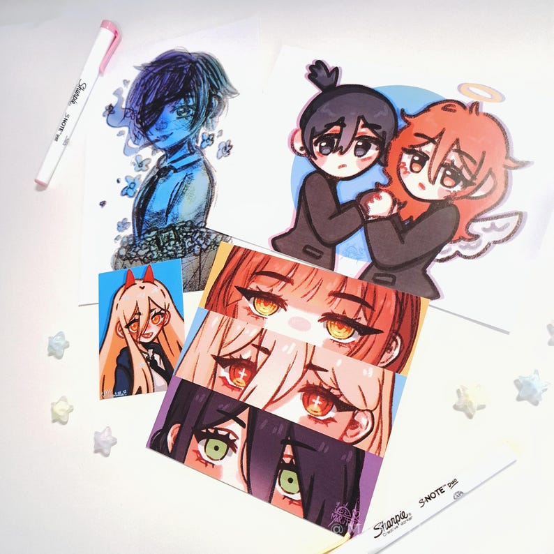 Impresiones CSM - Chainsaw Man, Akiangel, Power, Makima, Reze, Himeno ...