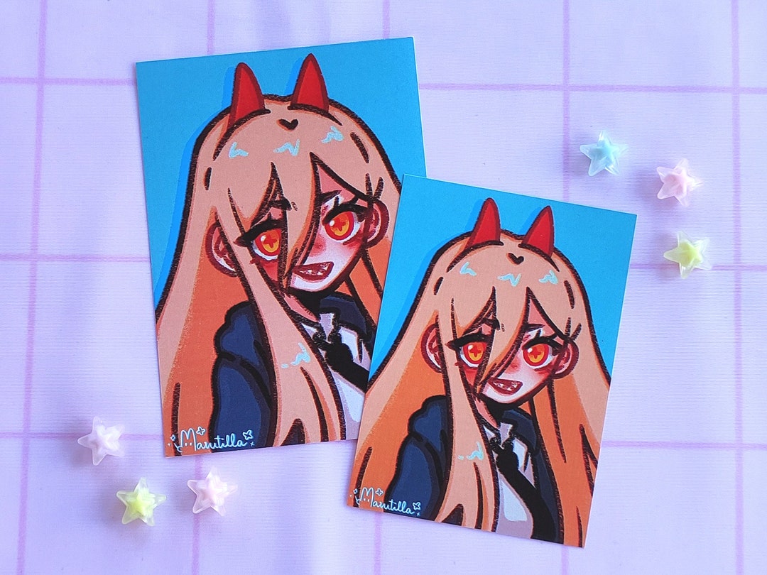 CSM Power Prints - Chainsaw Man, Power, Tamaño A6, Power Photocard - Etsy