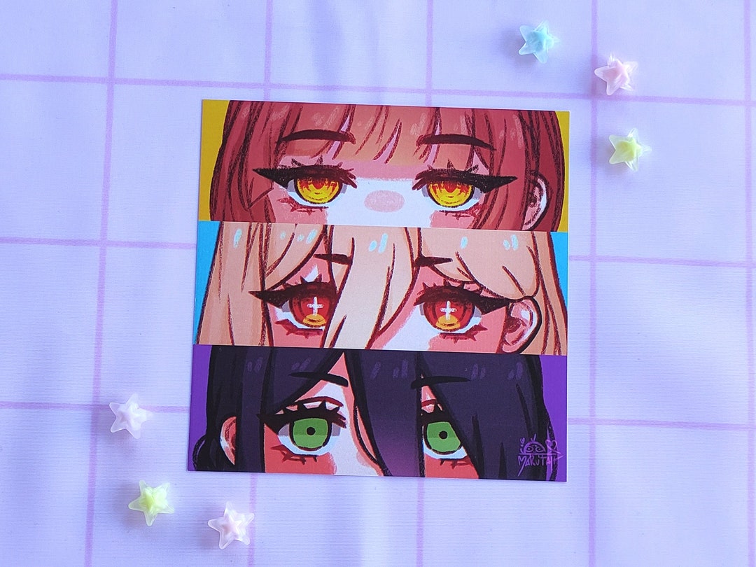 CSM Eyes Prints - Chainsaw Man Girls, Power, Makima, Reze - Etsy
