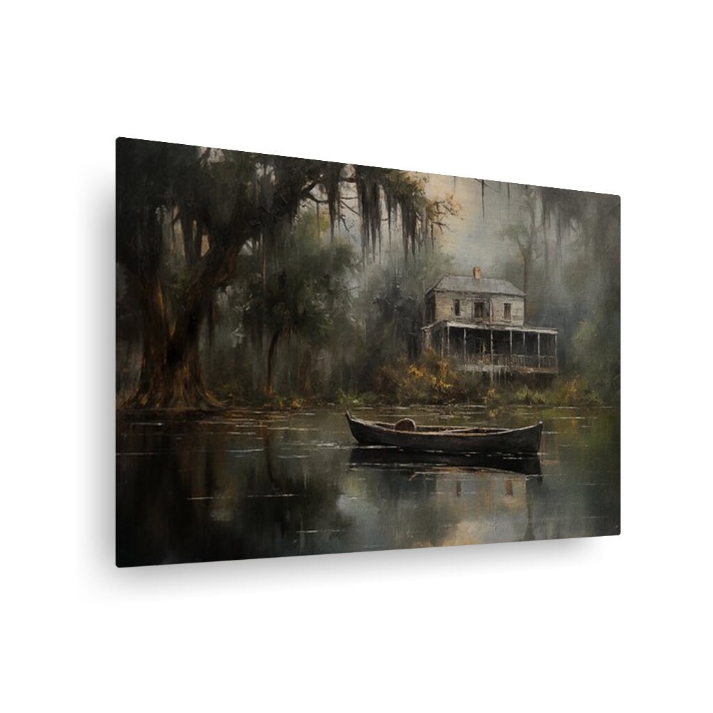 Metal Wall Hanging the Haunted Swamps of Louisiana 3 Scenic Print Wall ...
