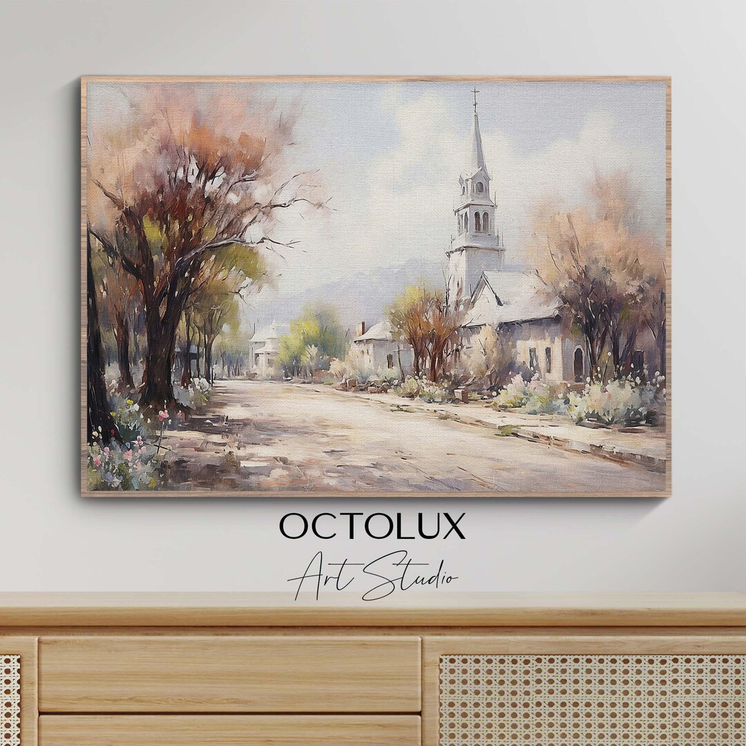 Rustic Old Western Town Print: Vintage Cottagecore Wall Decor (digital ...