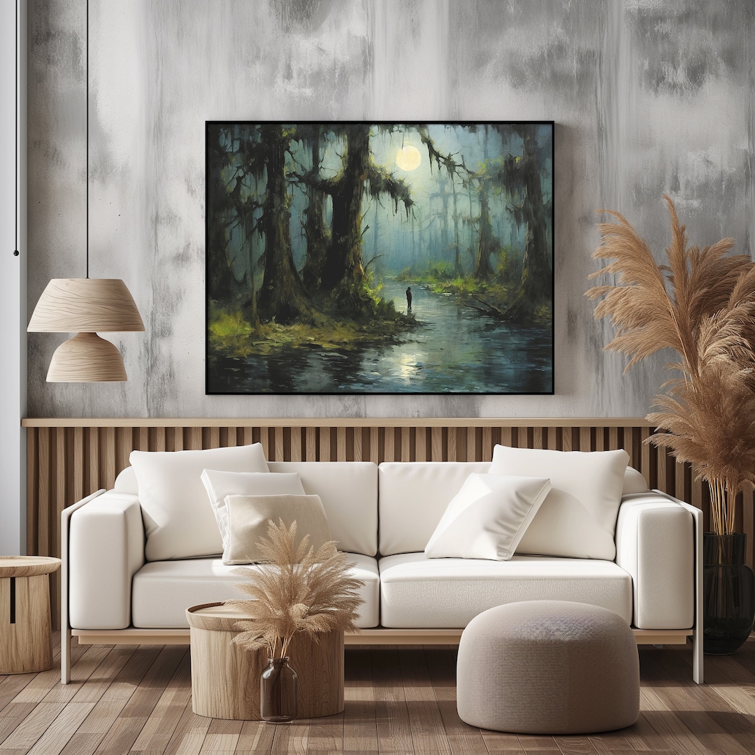 The Haunted Swamp Thing of Louisiana - Scenic Print - Wall Decor ...
