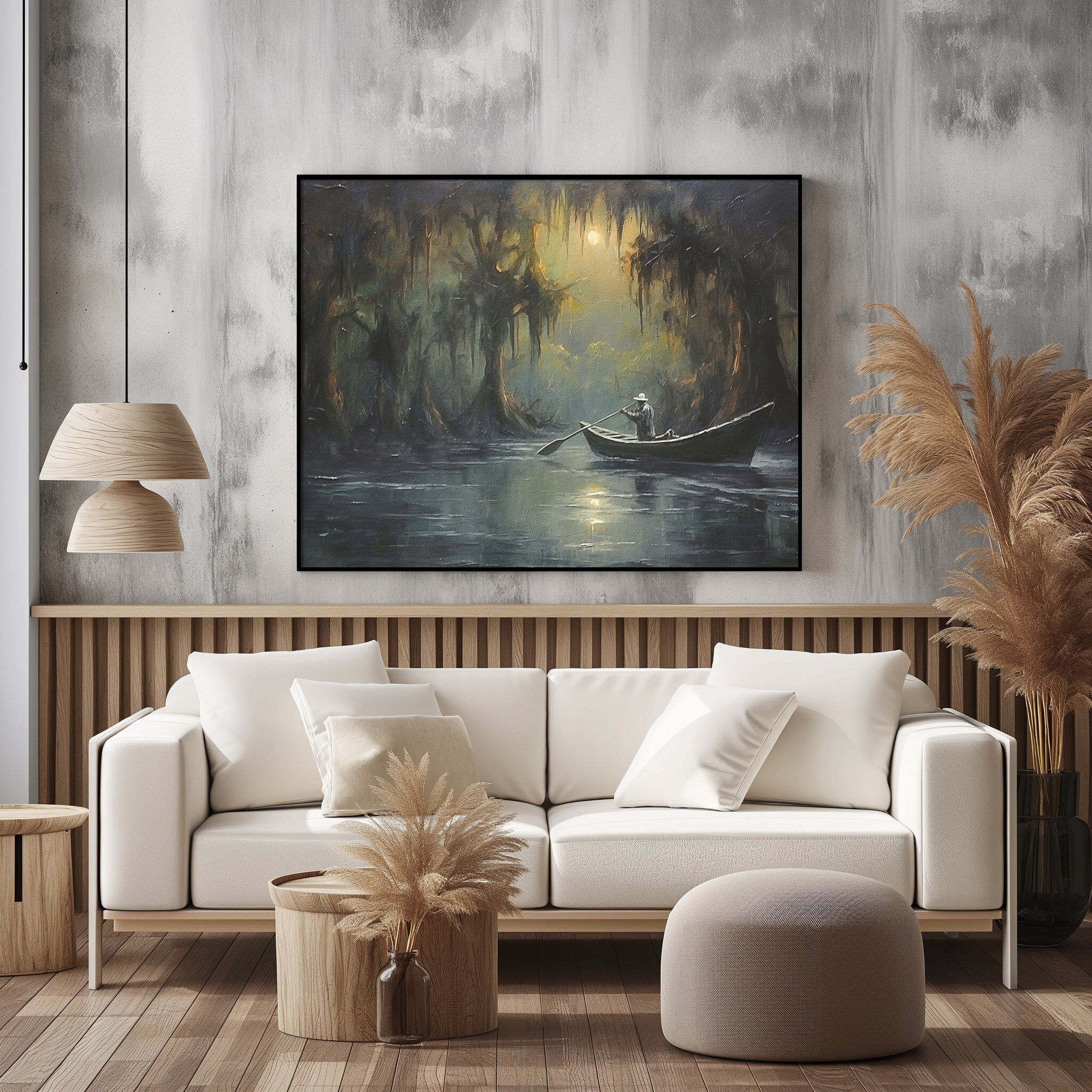 Haunted Swamp of the Bayou Scenic Print Digital Download Wall Décor of ...