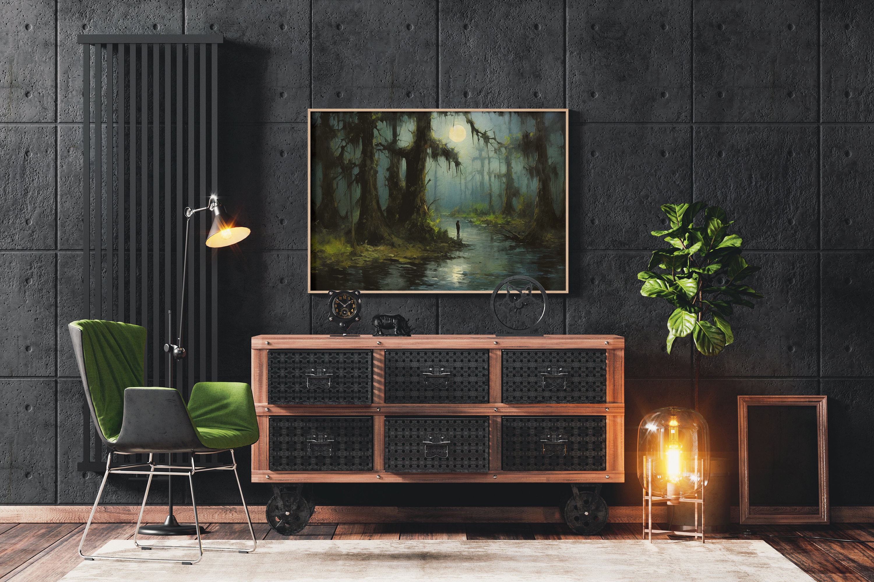 The Haunted Swamp Thing of Louisiana - Scenic Print - Wall Decor ...