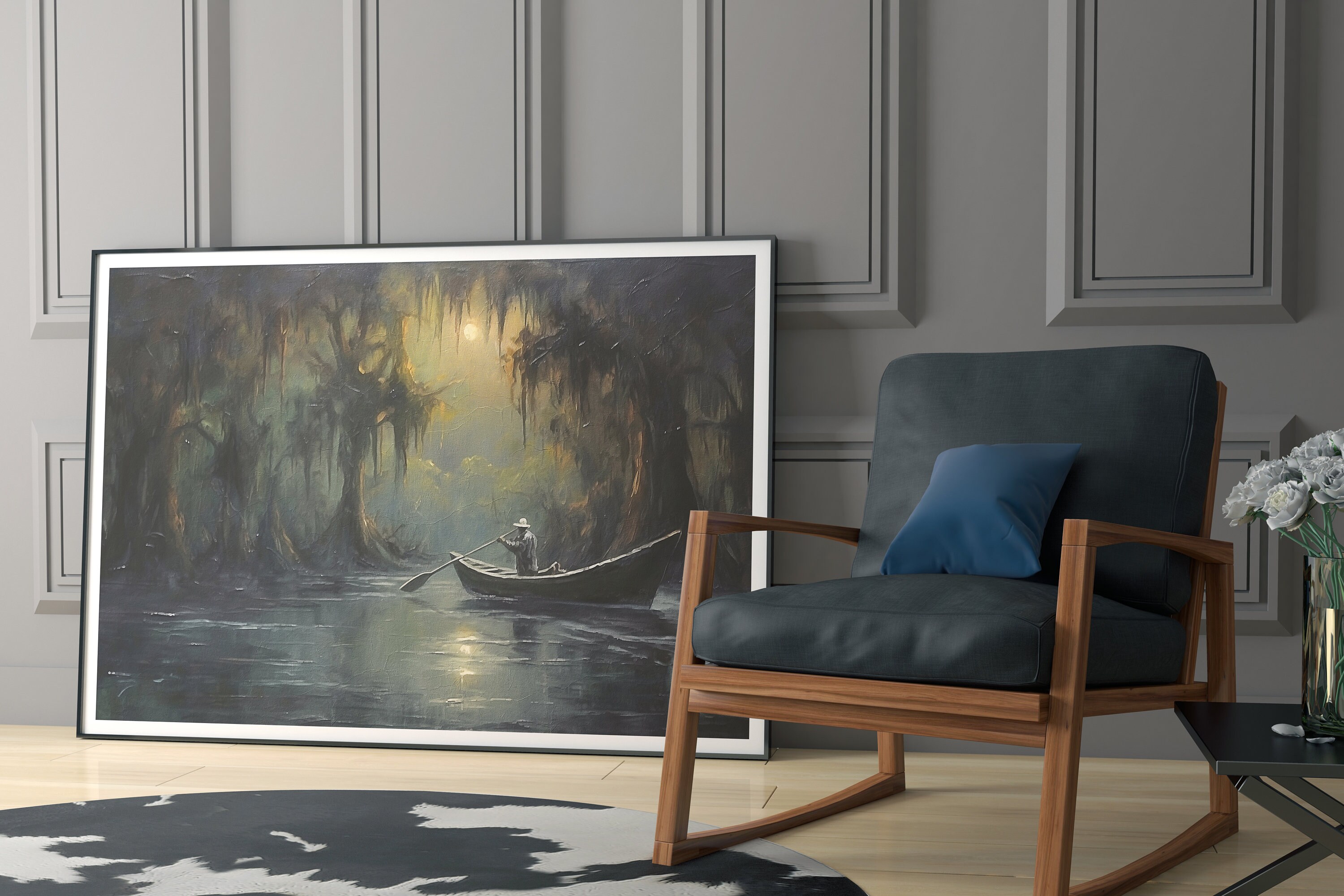 Haunted Swamp of the Bayou Scenic Print Digital Download Wall Décor of ...