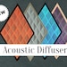 Diamond Acoustic Diffuser Panel: Geometric 3D Printed Sound Dampener - Etsy