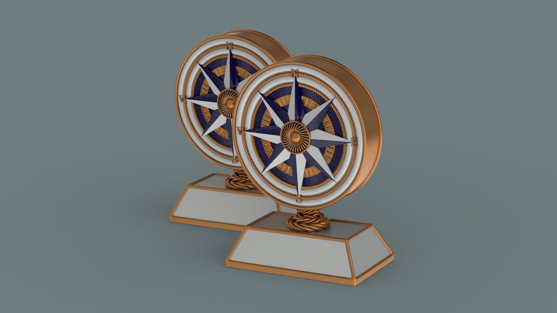 Reader's Compass ~ Bookends ~ 3D Print File - Etsy