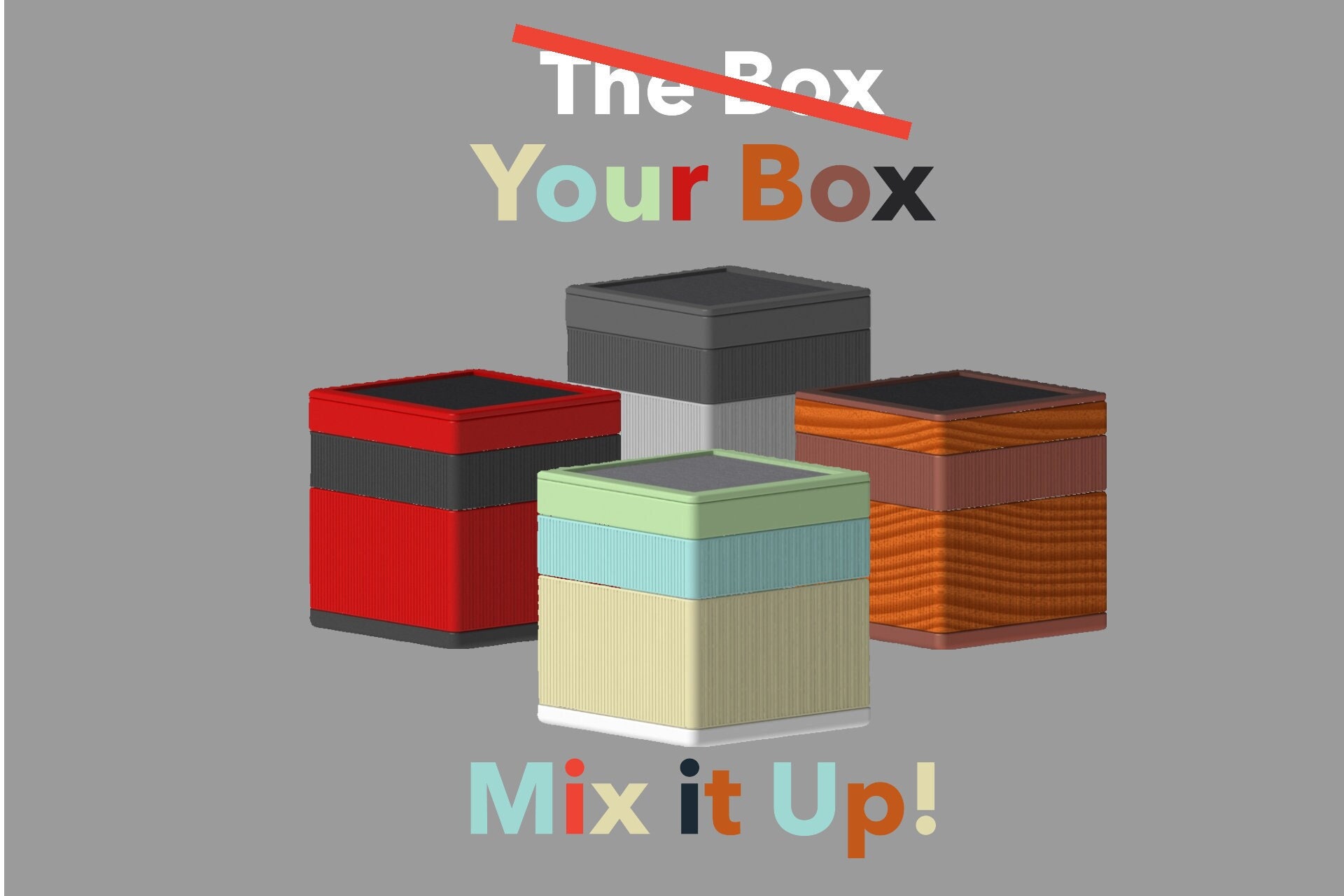 The Box ~ Customizable Organizer ~ 3D Print File - Etsy