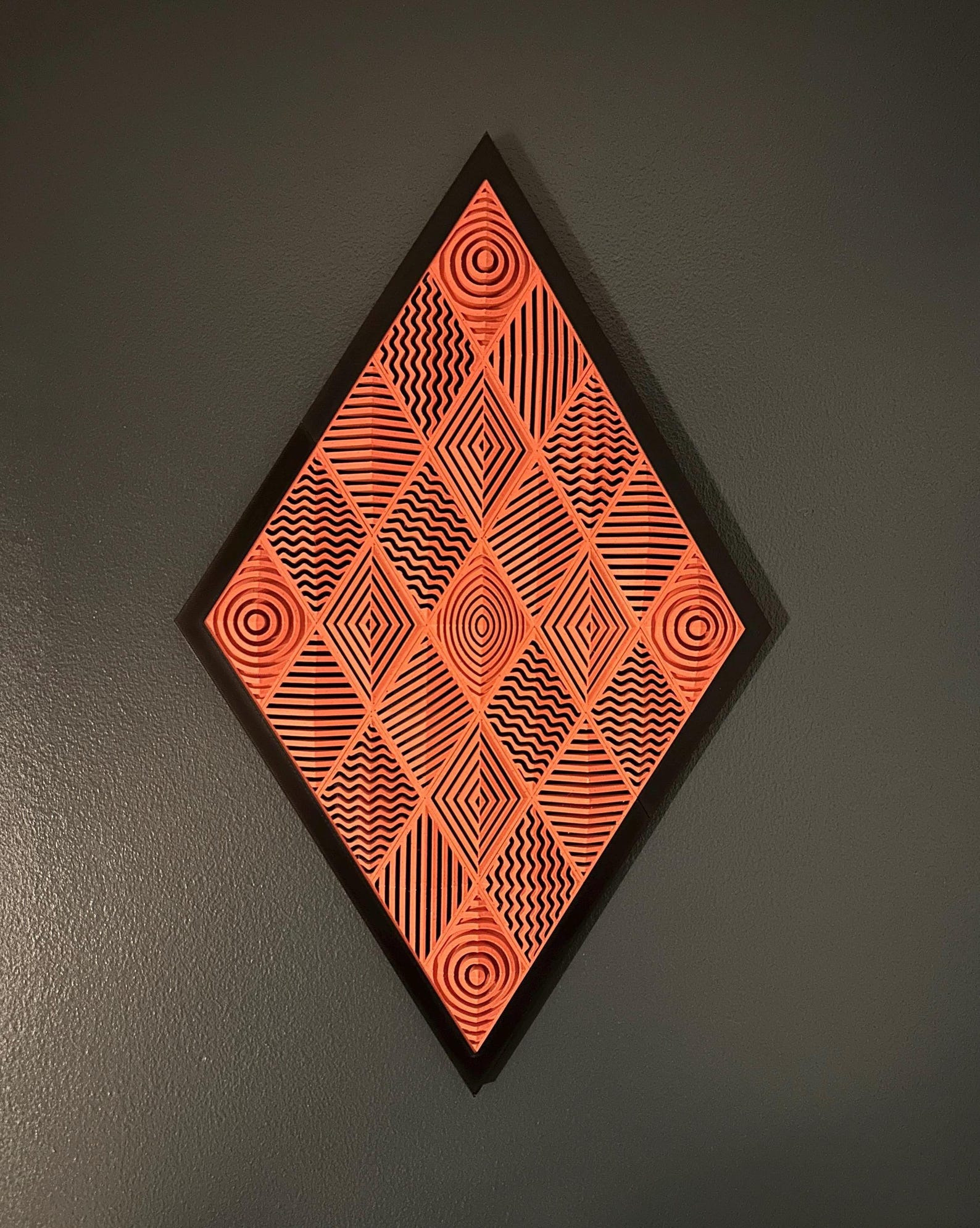 Diamond Acoustic Diffuser Panel: Geometric 3D Printed Sound Dampener - Etsy