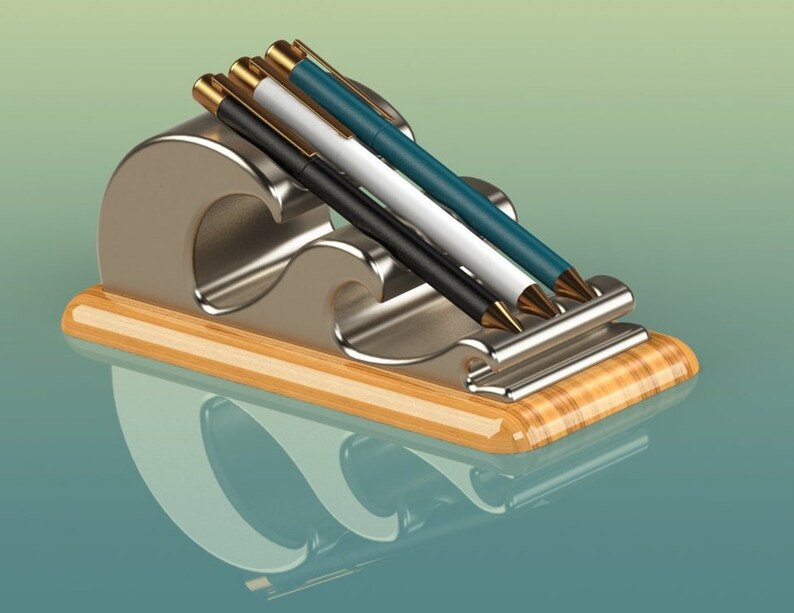 The Wave Pen Holder 3D Print File - Etsy