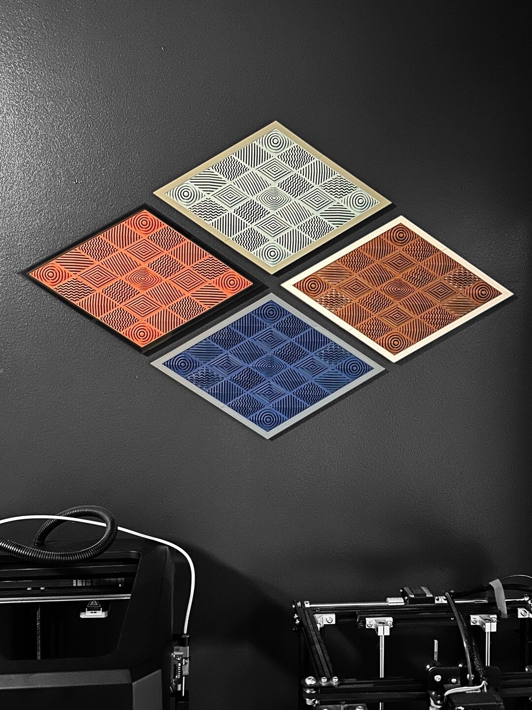 Diamond Acoustic Diffuser Panel: Geometric 3D Printed Sound Dampener - Etsy