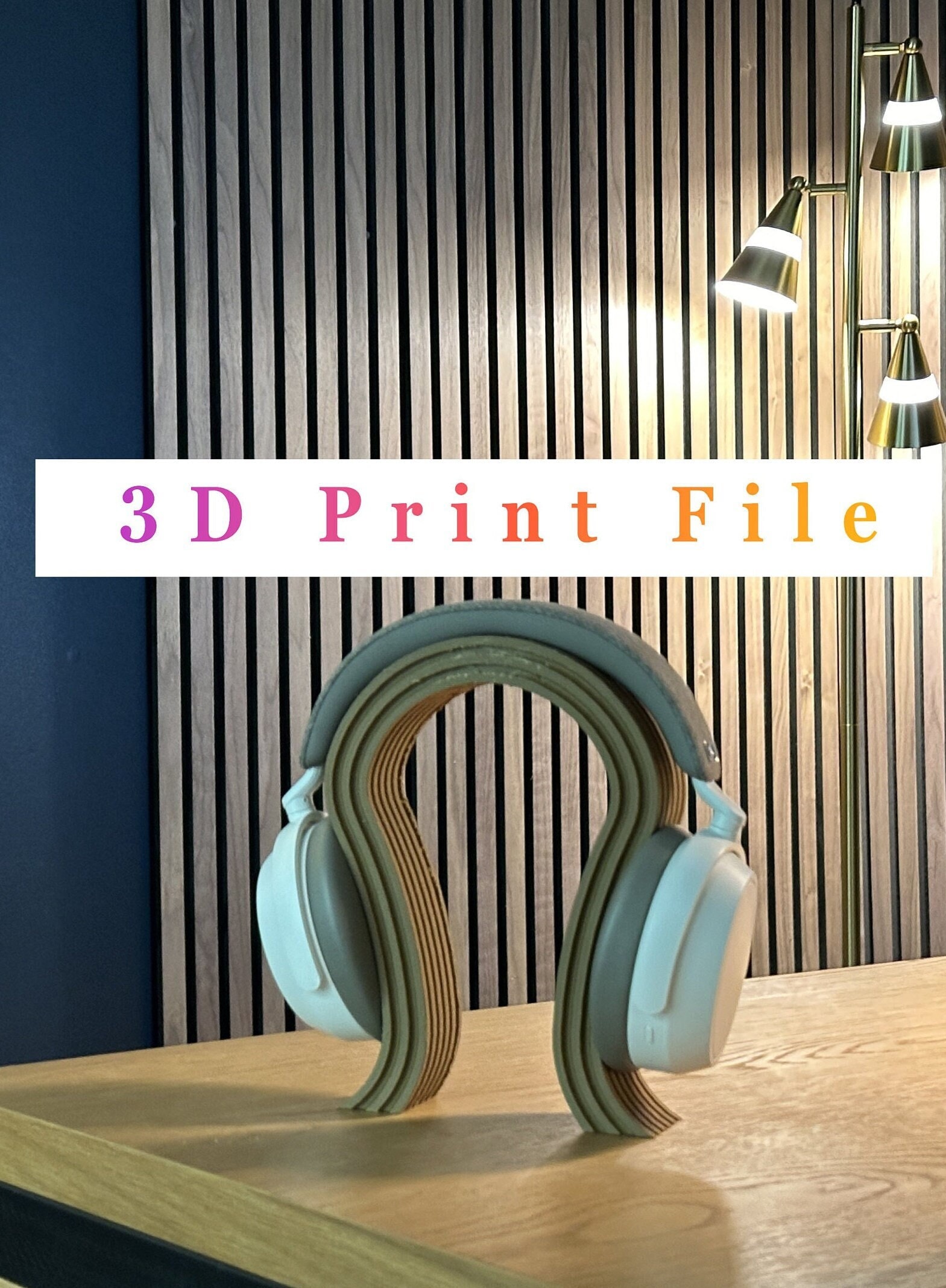 Soundstånd ~ Headphone Stand ~ 3D Print File - Etsy