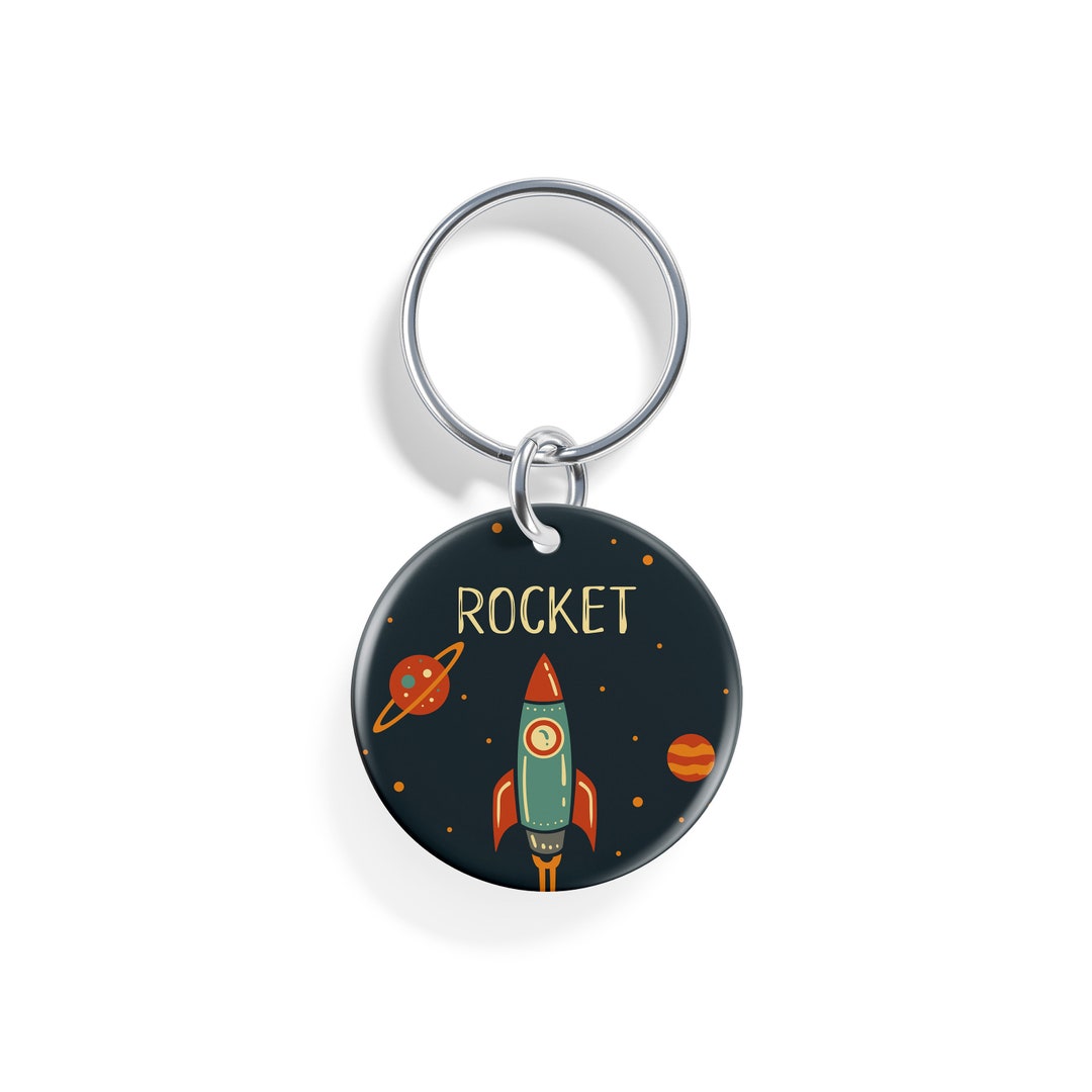 Dog Tags/ Dog Collar Tag Personalized/ Moon Dog Tag/ Adventure Dog ...