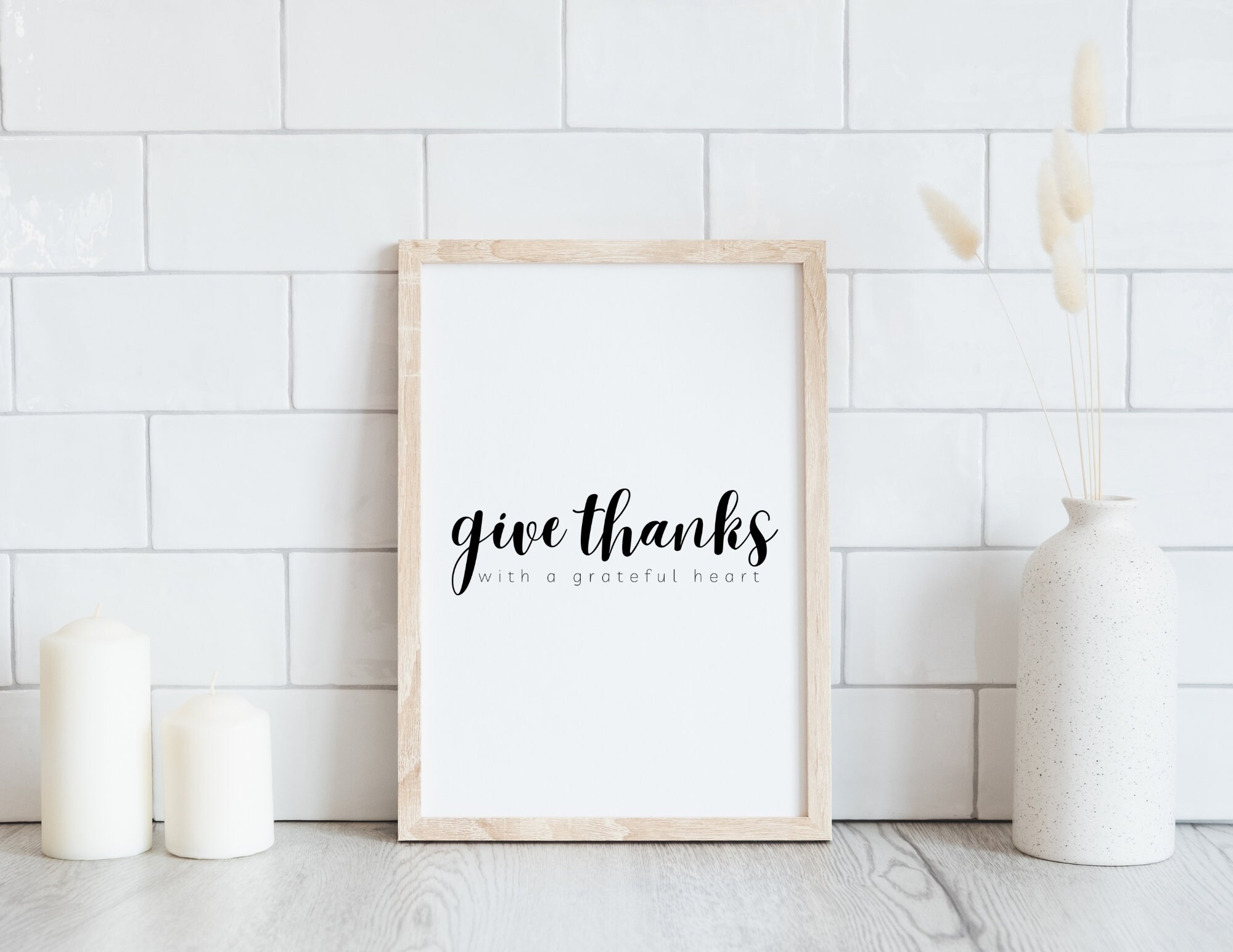 Give Thanks With a Grateful Heart Instant Download Thanksgiving ...