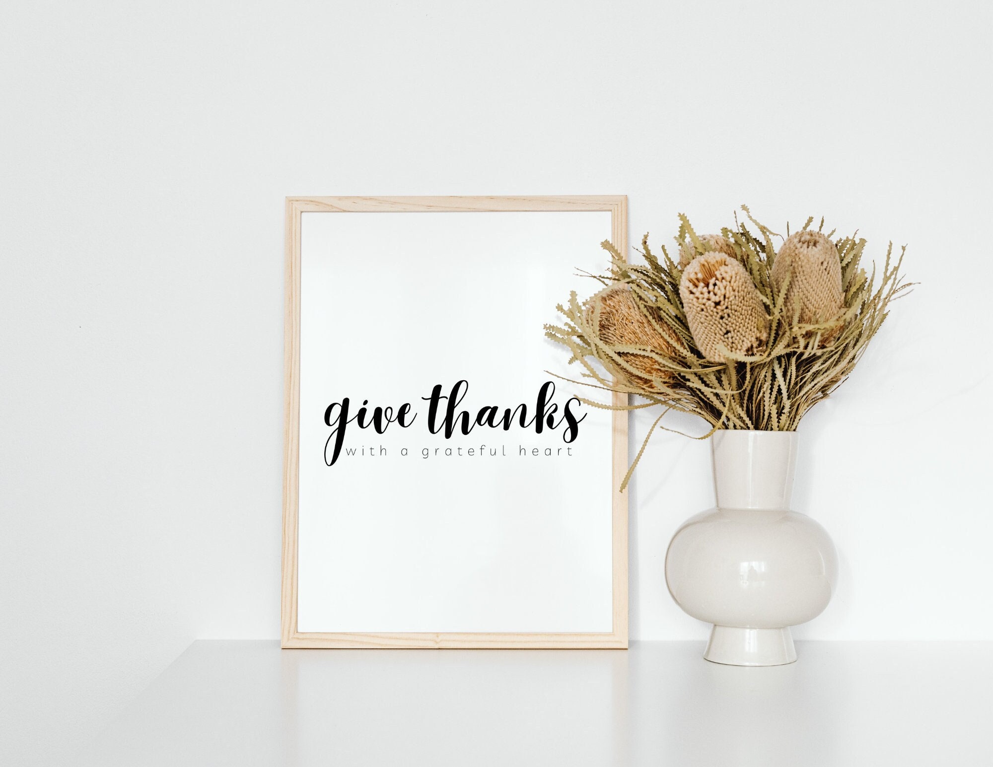 Give Thanks With a Grateful Heart Instant Download Thanksgiving ...