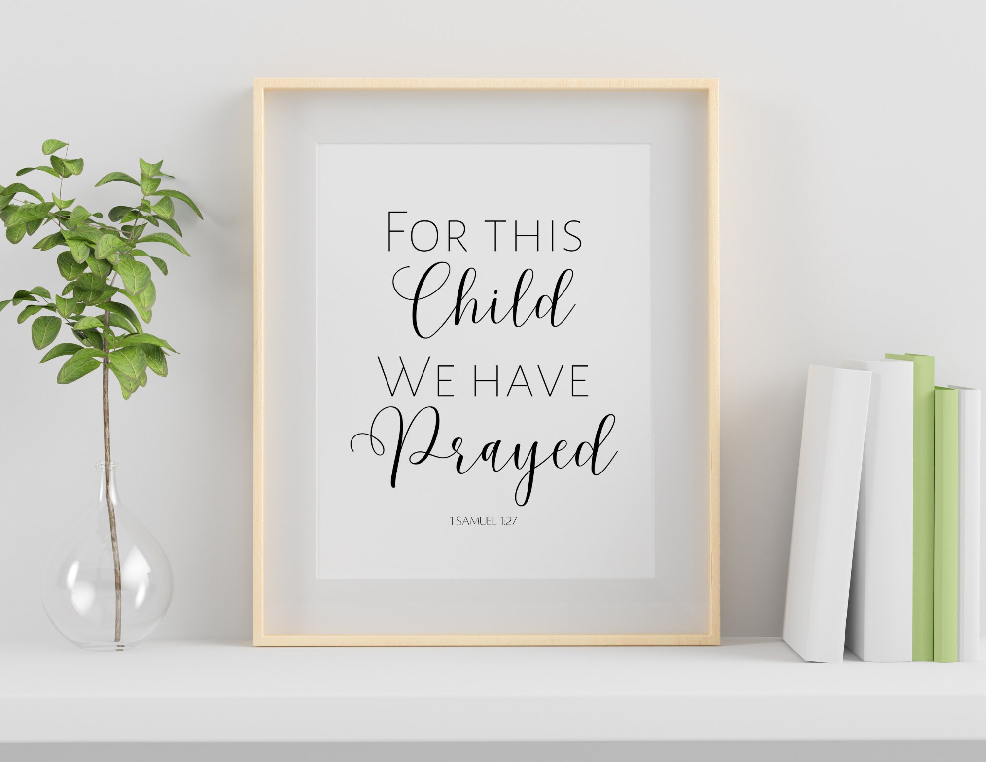 For This Child We Have Prayed INSTANT DOWNLOAD, Printable Art ...