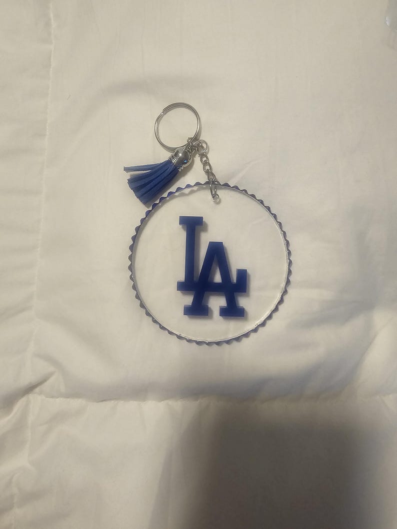LA Dodgers Keychain - Etsy