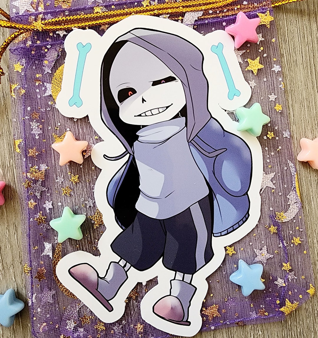 Dust Sans Chibi Stickers Cute Undertale Stickers 3' Undertale Stickers ...