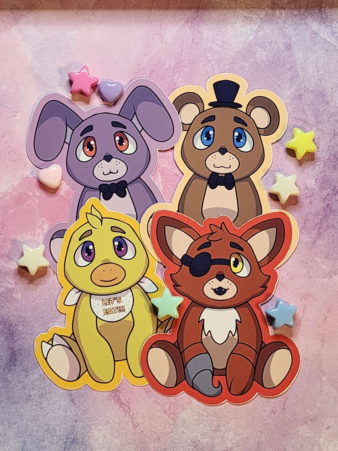Classic FNAF Teddy Stickers Waterproof Stickers FNAF Sticker Bunny ...