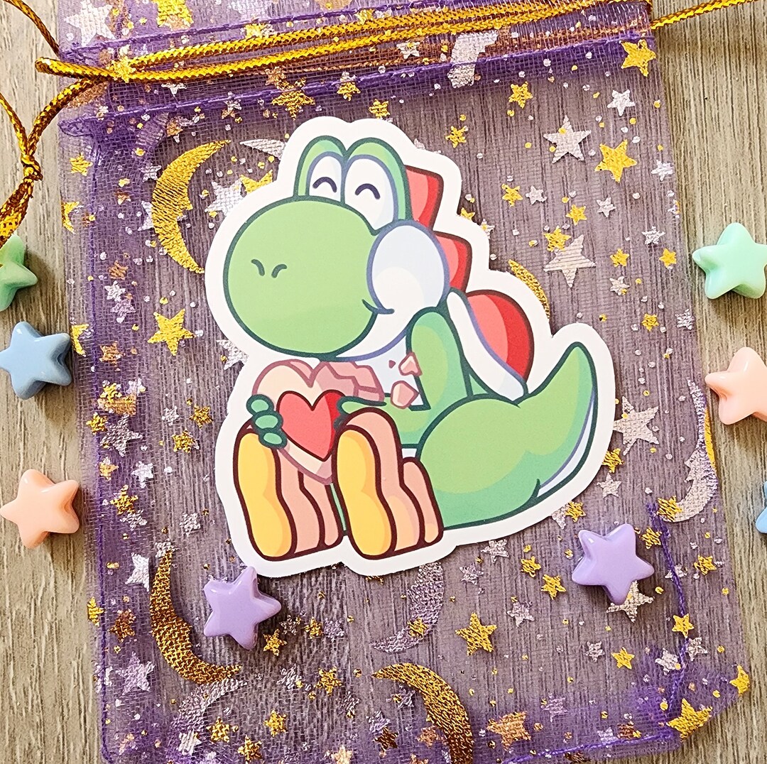 Cute Cookie Yoshi Sticker • Waterproof Sticker • Cute Art • Cute Die ...