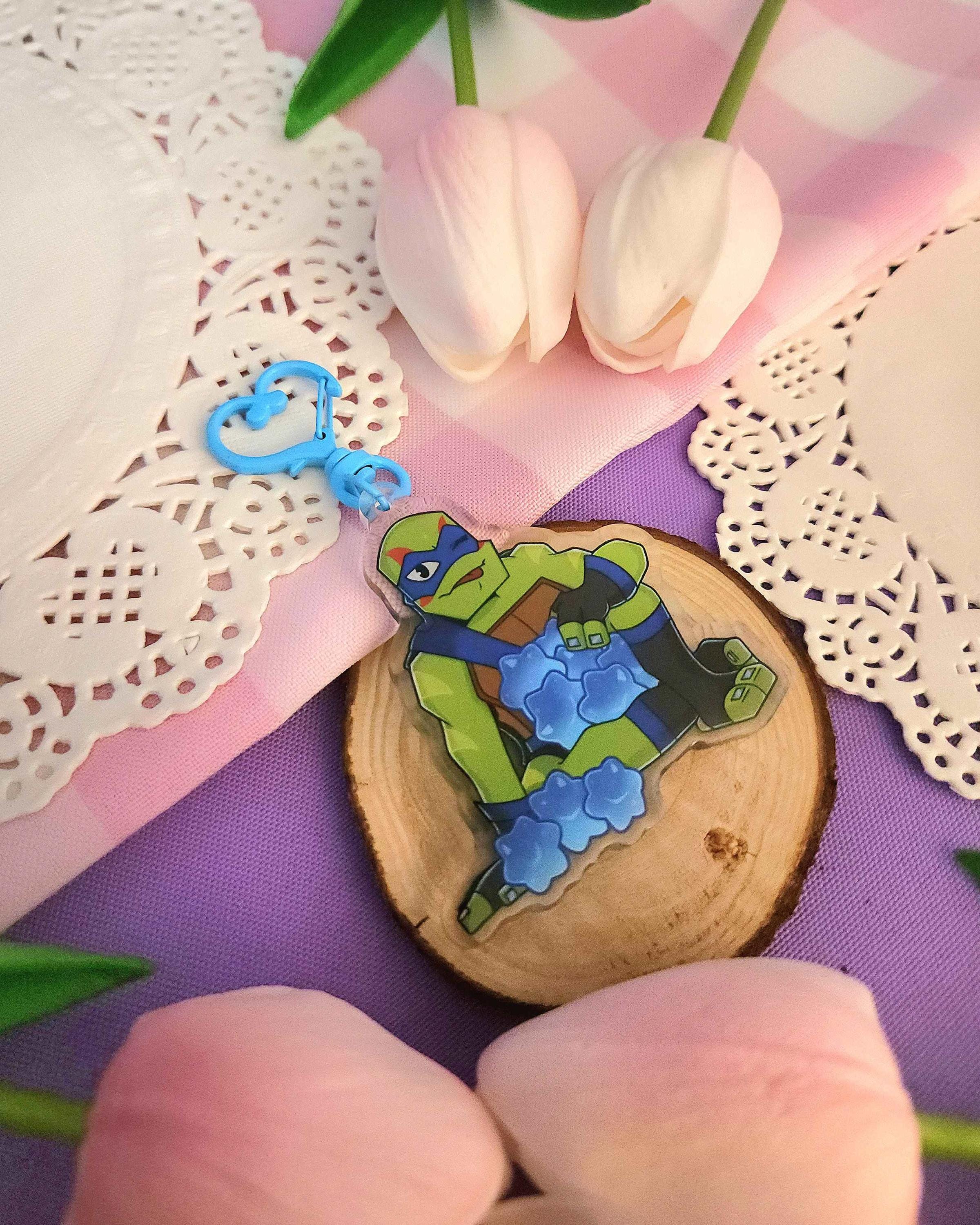 ROTTMNT Star Keychains • 2.5" Epoxy Keychain • Rise TMNT Acrylic ...