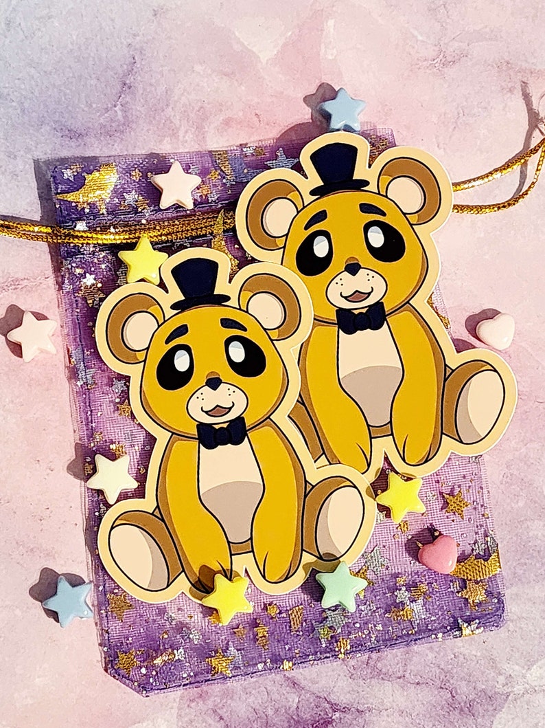 Springtrap & Golden Freddy Teddy Stickers Waterproof Stickers FNAF ...