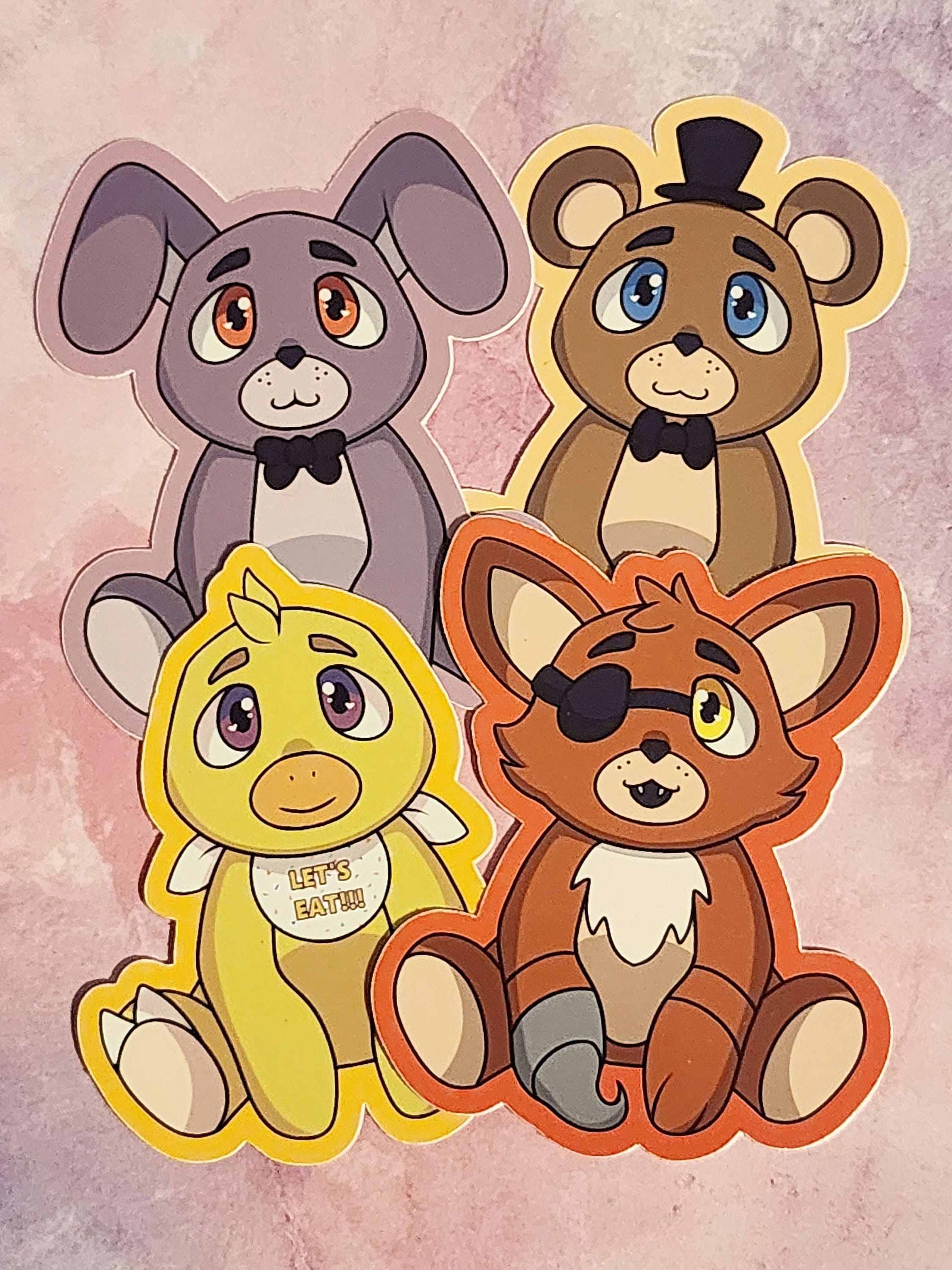 Classic FNAF Teddy Stickers Waterproof Stickers FNAF Sticker Bunny ...