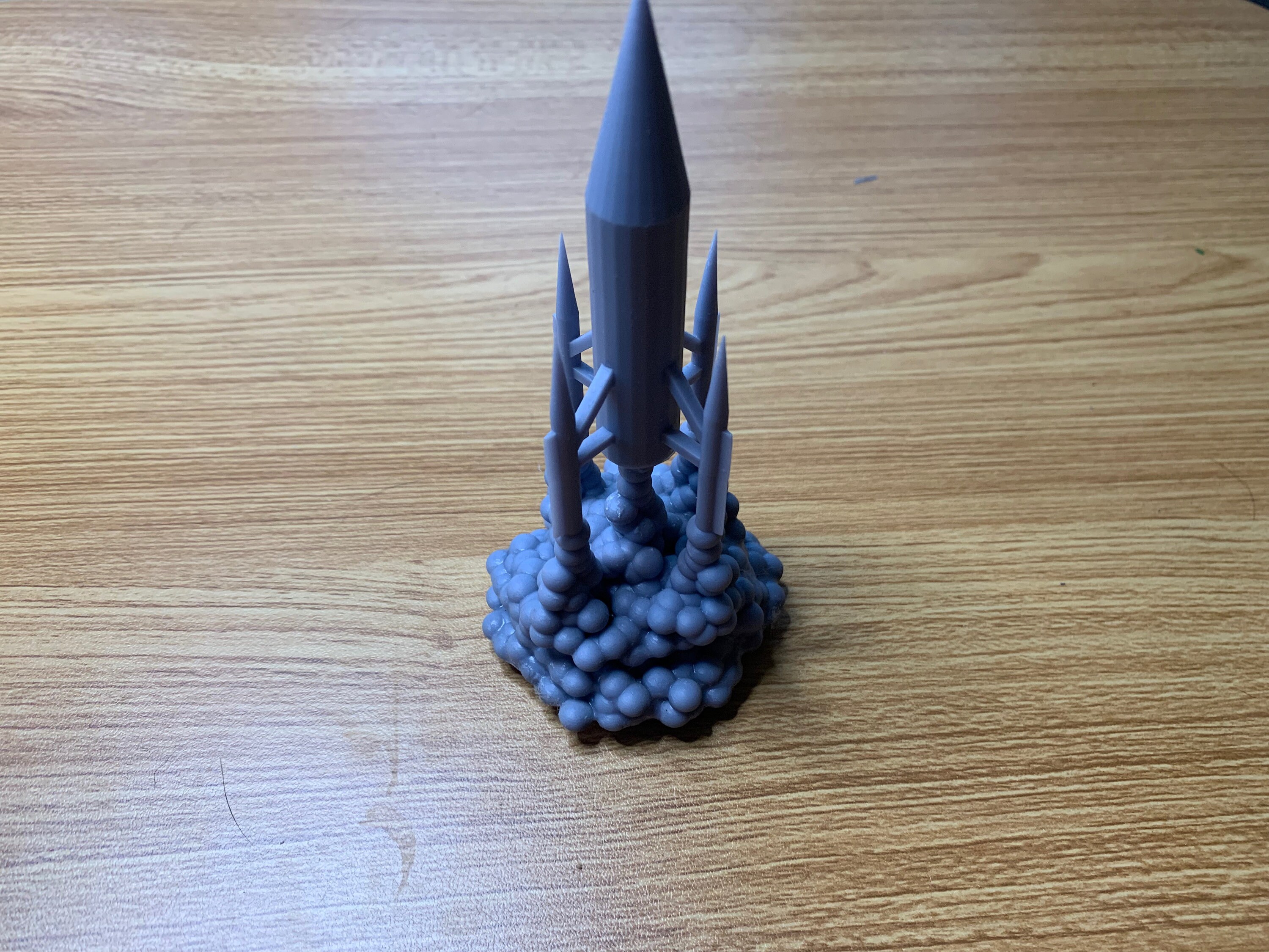 Rocket With Blast off Cloud STL File - Etsy Australia