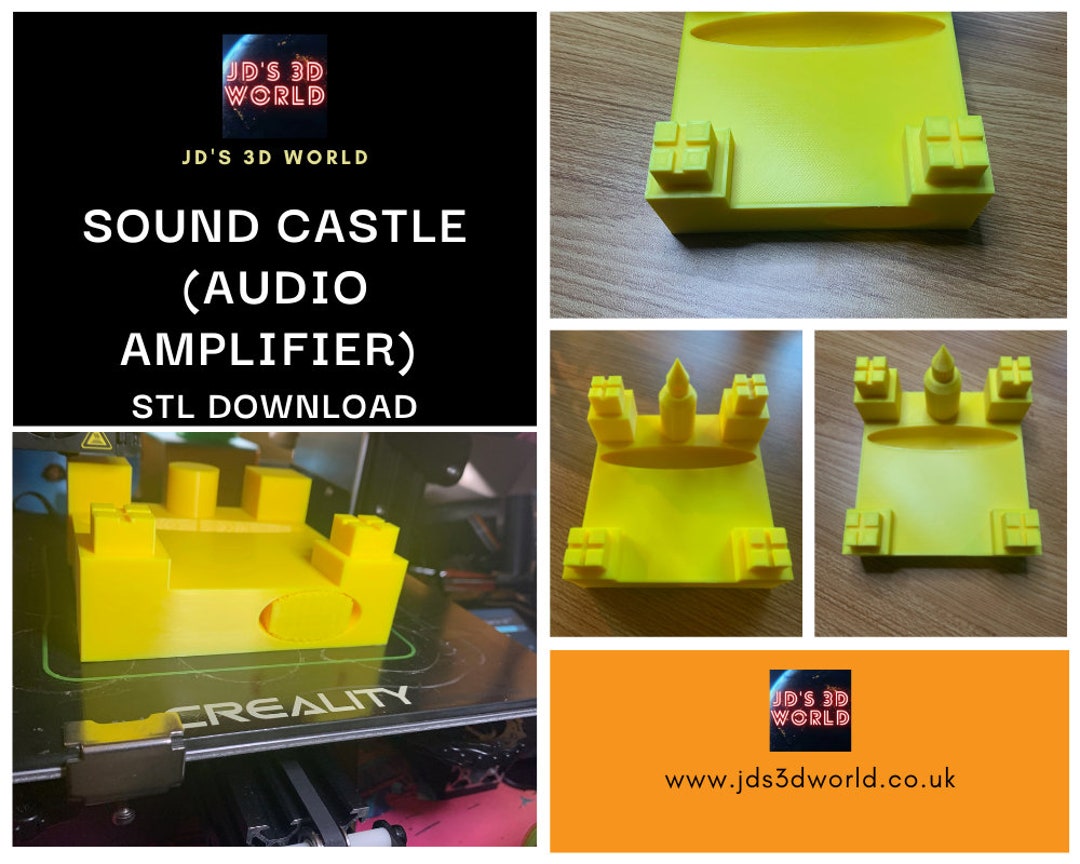 Sound Castle audio Amplifier STL File - Etsy