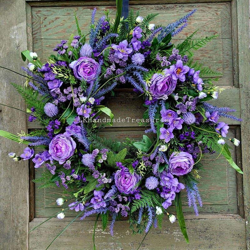 Purple Wreath - Etsy