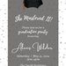 She Mastered It Graduation Party Invitation, Masters Degree, Elegant ...