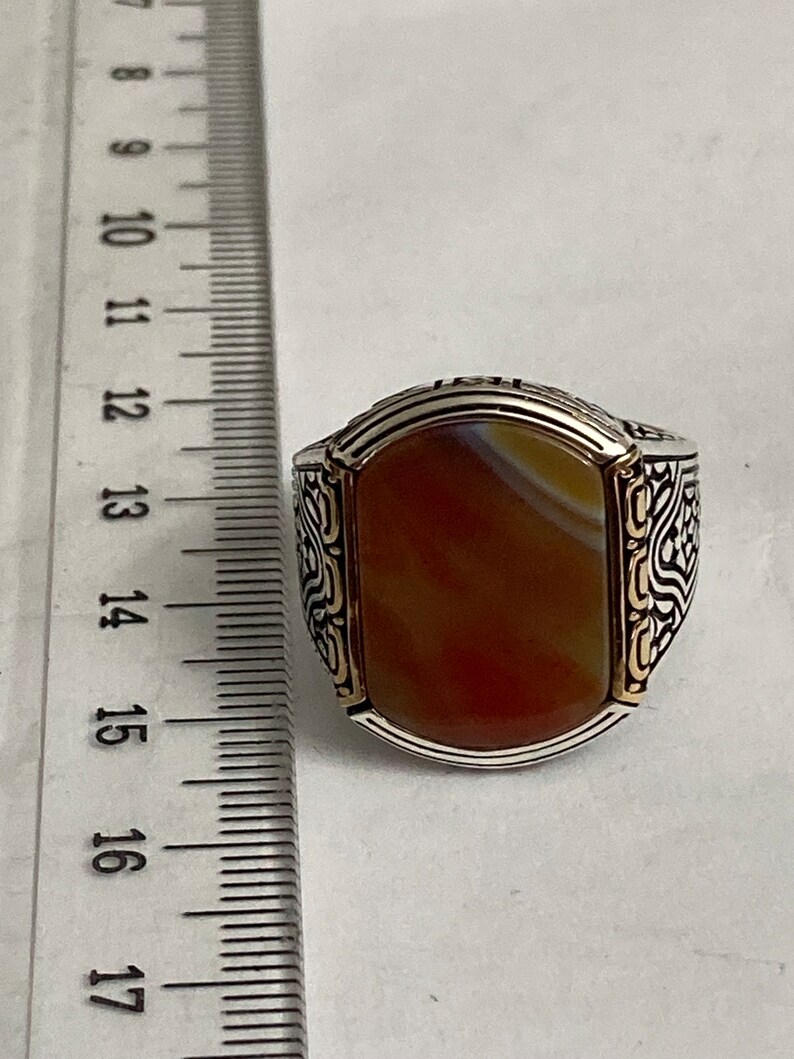 Agate Stone Ring - Etsy