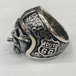 Silver Biker Ring - Etsy
