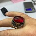 Red Stone Men's Ring - Etsy