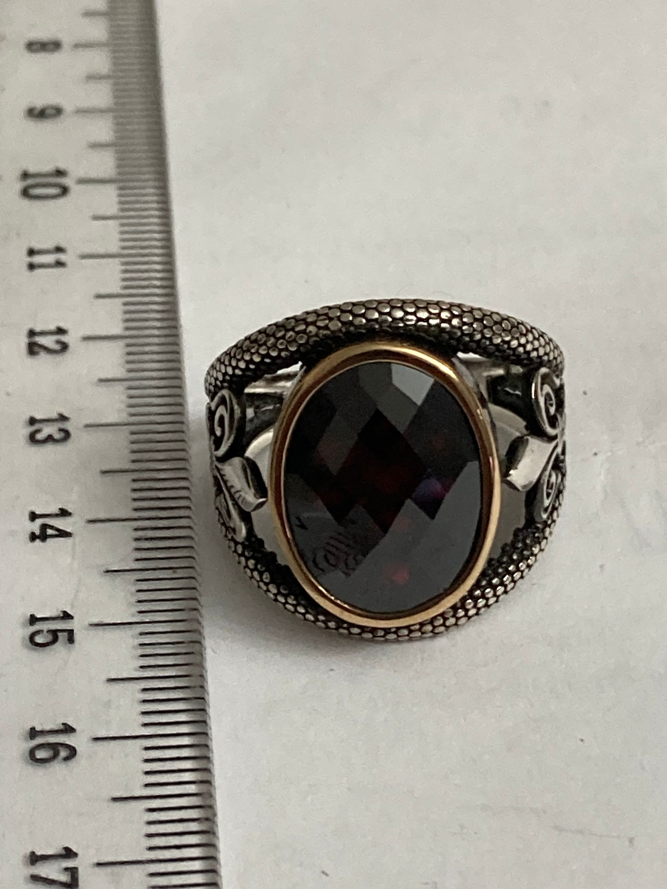 Black Stone Mens Ring - Etsy
