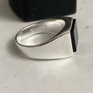 Black Stone Men's Ring - Etsy