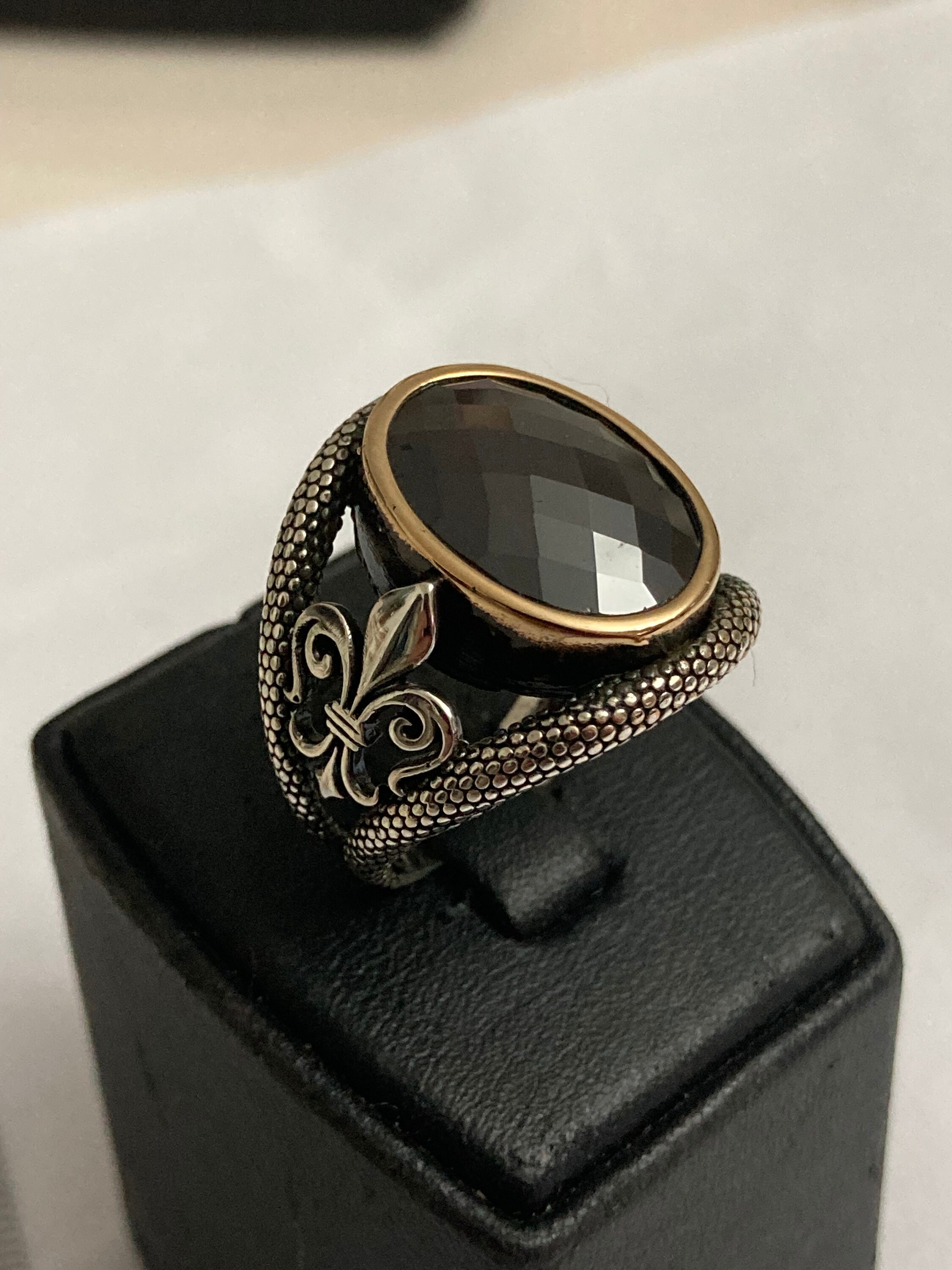 Black Stone Mens Ring - Etsy