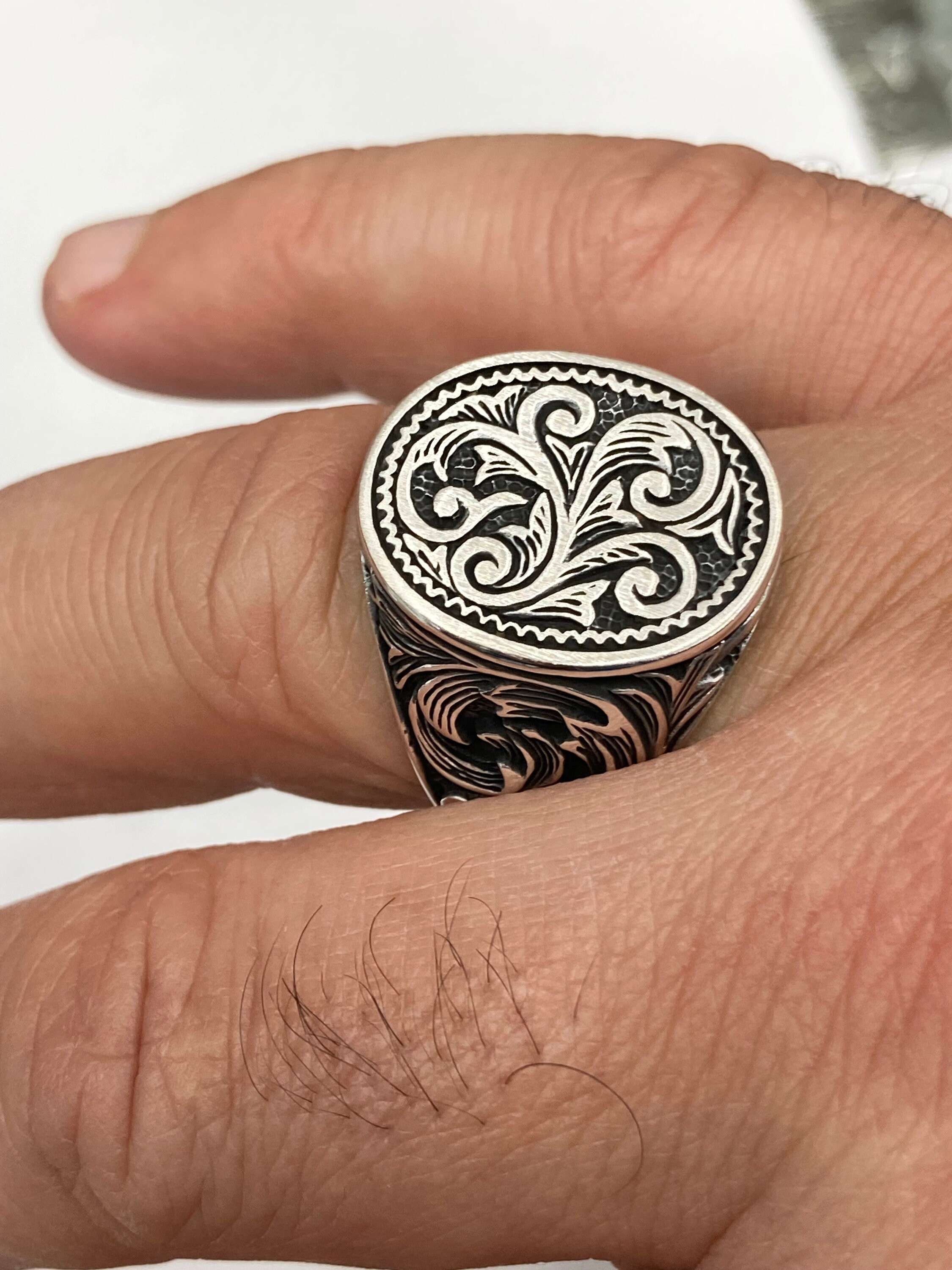 Engraved Men's Ring - Etsy